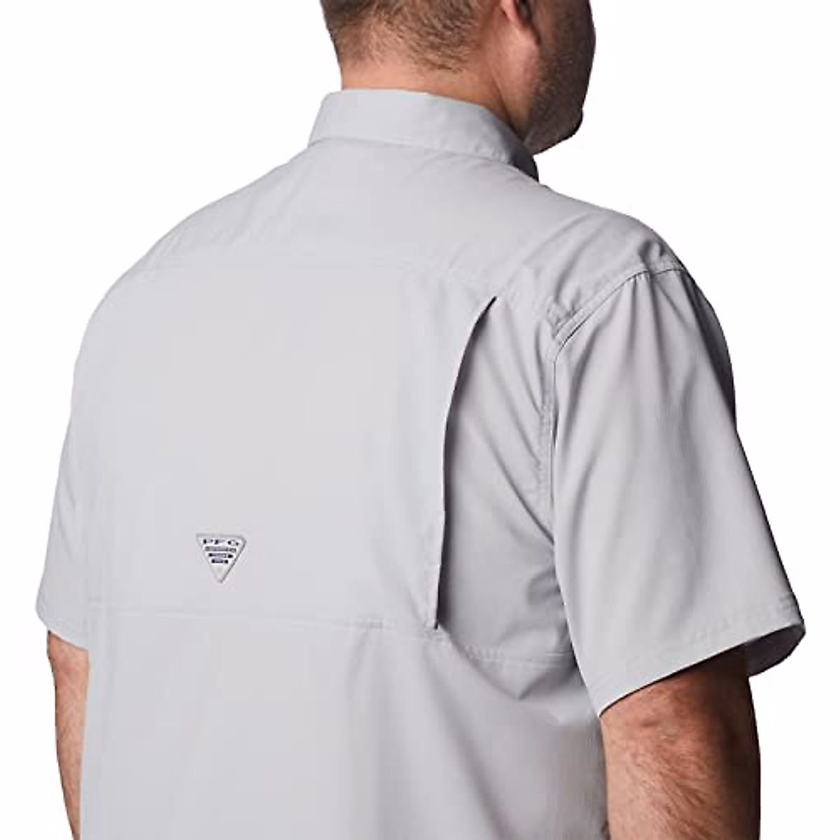 Columbia Men's Standard Slack Tide Camp Shirt, Cool Grey, Large