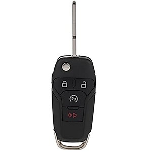 ANGLEWIDE Car Key Fob Keyless Entry Remote Replacement for 2015-2020 for f-ord for F-150 for F-250 for F-350 SUPER DUTY (FCC: N5F-A08TDA) Black 1 pad