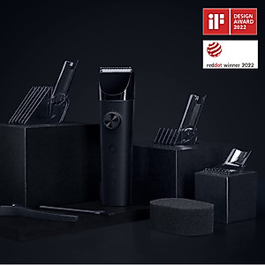 Xiaomi Hair Clipper, Professional Hair Clippers for Men with 14 Length Comb Settings and 5 Styling Precision Length Settings, Titanium-Plated Ceramic Blade Head, Cordless Hair Clippers for Men/Kids