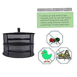 Abaodam 3 Sets Drying net Foldable Laundry Rack Collapsible Drying Rack for Clothes Collapsible Laundry Drying Rack Folding Drying Rack Hanging Dry Rack Vegetable Dryer Outdoor Drying Mesh