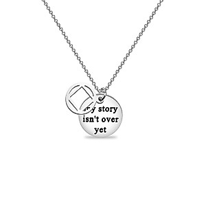 KUIYAI NA Necklace My Story isn’t Over Yet Necklace Sobriety Gift Recovery NA Narcotics Anonymous Birthday Gift NA Necklace (NA Necklace)