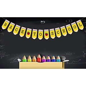 Back to School Pencil Banner - First Day of School Banner - Back to School Banner - Classroom Decor - Teacher Banner - Back to School Party Decorations