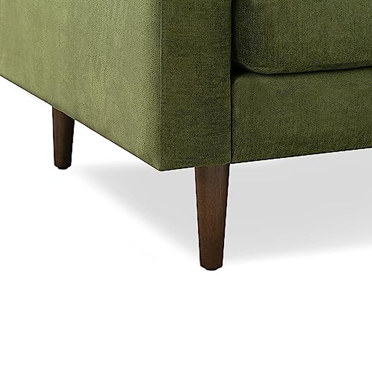 POLY & BARK Napa 72" Apartment Sofa, Distressed Green Velvet