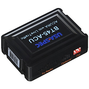 USA Spec BT45-ACU Bluetooth Phone, Music & AUX Input Kit for Select 2005-2009 Acura Models, Black