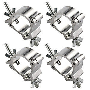 10 Pack O-Clamp 2 Inch Aluminum Alloy Stage Lights Truss Clamp, Fit for 48-51mm OD Tube/Pipe, Heavy Duty 220 lbs Load Capacity
