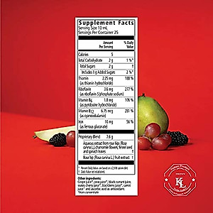 Floradix, Floravital Iron & Herbs Vegan Liquid Supplement, Energy Support for Women and Men, Easily Absorbed, Non-GMO, Vegan, Kosher, Lactose-Free, Unflavored, 8.5