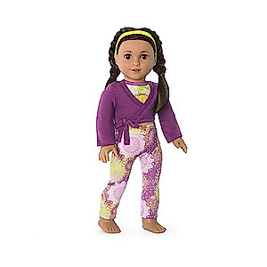 American Girl Girl of The Year Kavi Sharma 18-inch Doll Yoga Outfit Featuring 4 Pieces for Ages 8+