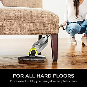 Shark VM200P12 VACMOP Vacuum Mop Bundle with 12 Disposable VACMOP Pads & 12 oz. Cleaning Solution, White