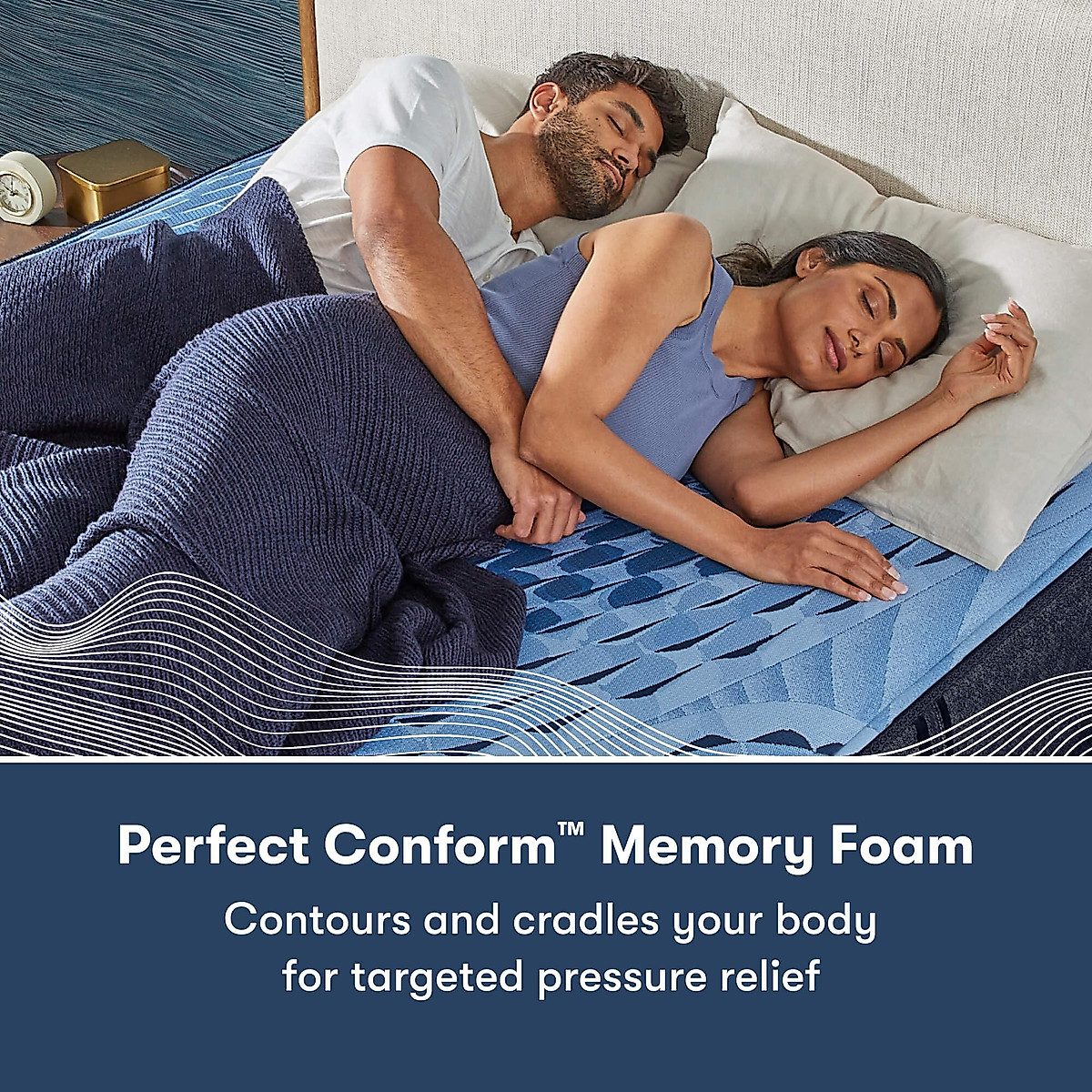 Serta iComfort - Aspire 14" Plush Twin XL Memory Foam Mattress - Pressure-Relieving, Cooling, and Supportive for a Restorative Sleep - 100 Night Trial, CertiPUR-US Certified