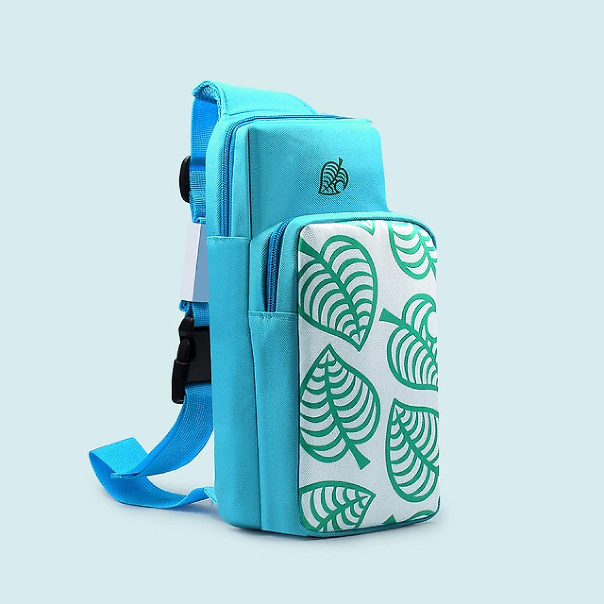 NC Travel Bag, Console Accessories, Nylon Waterproof Portable one-Shoulder Chest Messenger Side Bag Storage Sling Backpack, Suitable for Nintendo Switch, Men's, Boys 2