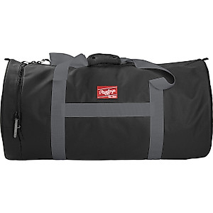 Rawlings | THROWBACK Duffle Equipment Bag | Baseball/Softball | Black
