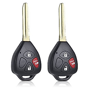 Key Fob Remote Replacement Fits for Toyota 4Runner 2010 2011 2012 2013 2014 2015 2016 2017 2018 2019/Rav4 2010-2012/Yaris 2012-2014 HYQ12BBY HYQ12BDC Keyless Entry Remote Control G Chip (Pack of 2)