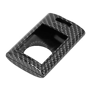 X AUTOHAUX TPU Car Smart Key Remote Flip Fob Cover Shell Protective Case for Cadillac Escalade Carbon Fiber Pattern
