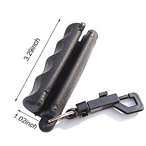 SHARROW 2pcs Molded Rubber Arrow Puller Archery Target Remover Gripper with Belt Clip Arrow Accessories (Black)