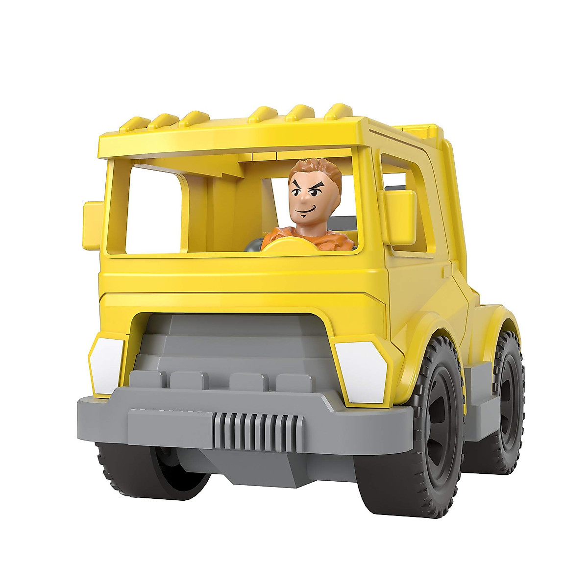 Fisher-Price Imaginext Mega Hauler, Push-Along Toy Tow Truck and Character Figure Set for Preschool Kids Ages 3-8 Years