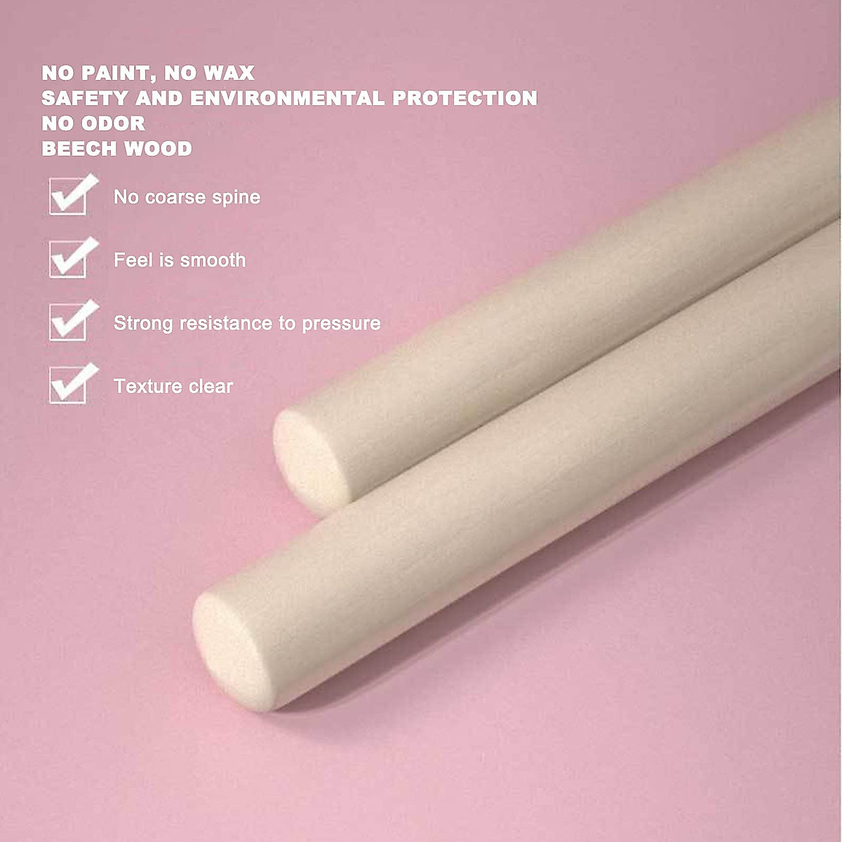 Yinhing Wooden Yoga Stick,50cm Multipurpose Hunchback Correction,Yoga Training Stick for Opening Shoulder Stretching Body,Lightweight Exercise Stick for Posture