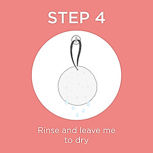 Spongelle Wild Flower Buffer - Body Wash Infused Shower/Bath Sponge - Sugar Dahlia