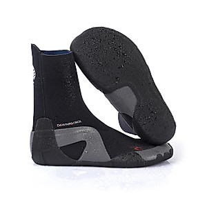 Rip Curl Dawn Patrol 3mm Round Toe Neoprene Wetsuit Boots Shoes - Black - Unisex - Easy Slide on System - SOS - Sensitive