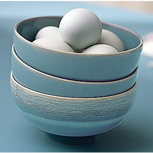 Denby,Blue,124048045 Azure Coast Rice Bowls, Set of 4