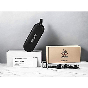 MANTO Portable Bluetooth Speaker, Durable HD Stereo & Bass Wireless Speakers [20 Hours Playtime] [Micro SD Card Slot] [Built-in Mic for Hands-Free Call] [IPX6 Waterproof] Shower Travel Speaker