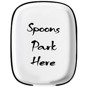 Xarkany® 5.8 x 4.5 Inch Large Kitchen Spoon Rest For Stove Top - Ceramic Spoon Rest for Kitchen Counter - Heat Resistant Cooking Utensil Rest - Kitchen Spoon Holder for Stove Top