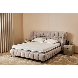 Yehha Queen Size Adjustable Bed Base, Metal Bedframe Base with 3 Sleep Modes, Wireless Remote Control, Head and Foot Lift, Whisper Quiet Durable Motor, Antique Black