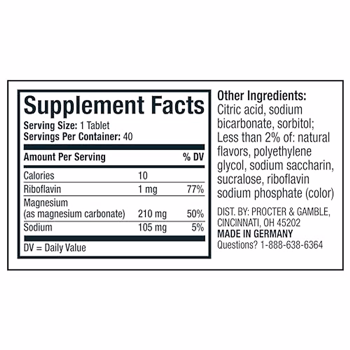 VOOST, Magnesium, Supports Bone Health and Muscle Health, Effervescent Vitamin Drink Tablet, No Sugar + Low Calorie Vitamin Supplement Blend, Lemon Lime Flavor, 40 Count