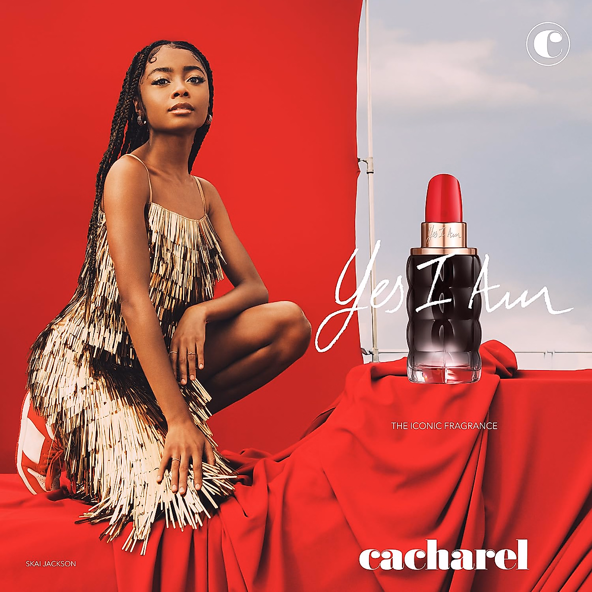 Cacharel Yes I Am, Eau de Parfum for Women, Ambery, Spicy With Notes of Cardamom & Jasmine Sambac, 1 Fl. Oz.