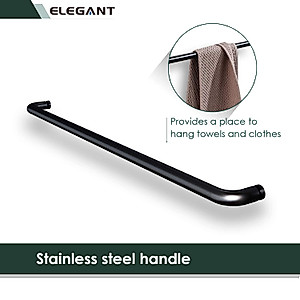 ELEGANT Bathtub Sliding Shower Door 60" W x 62" H Double Glass Tub Enclosure Shower Door,1/4 in. Clear Glass Tub Shower Doors，Black Hardware