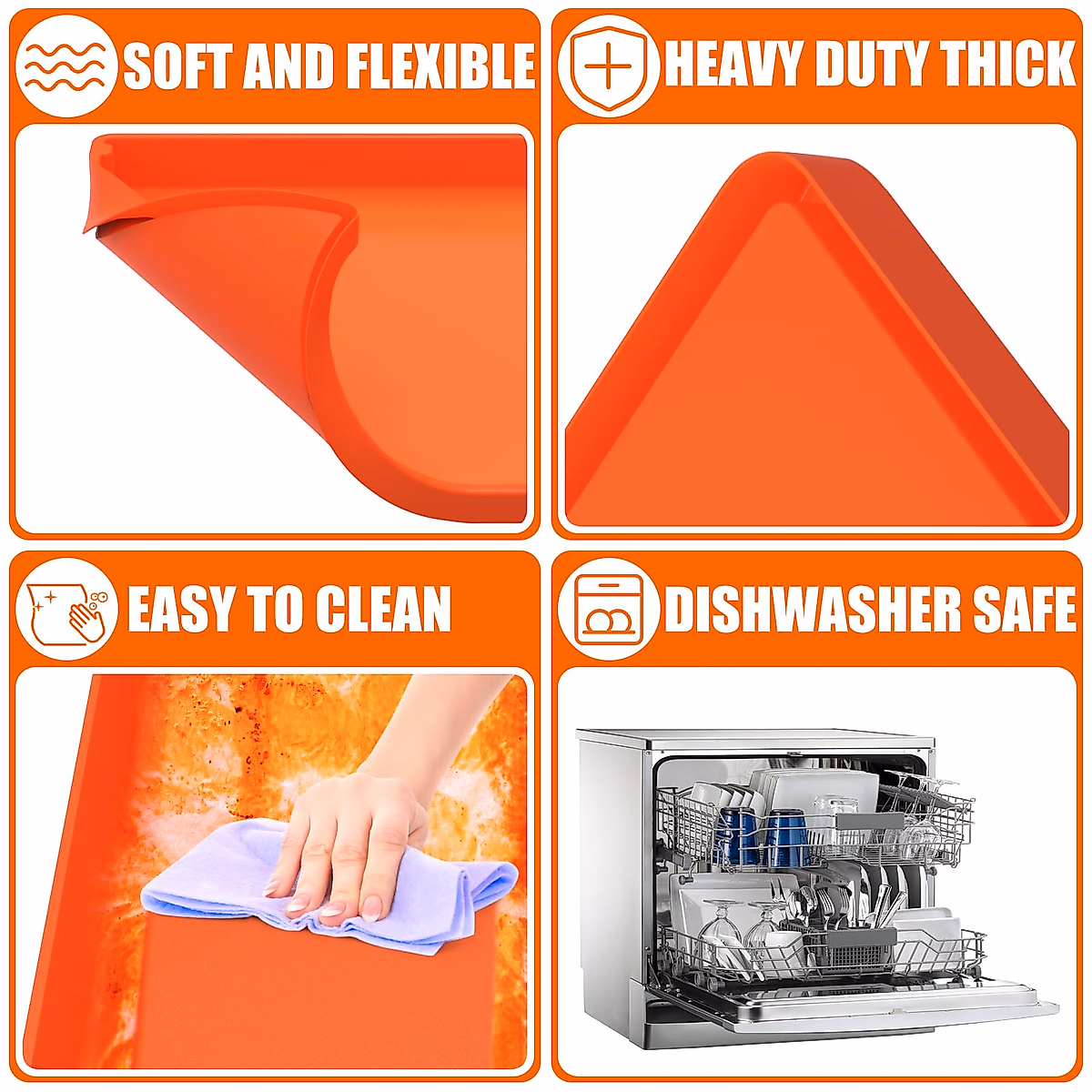 Silicone Griddle Mat Cover for Blackstone - 28 Inch True All-Encompassing Coverage Heavy Duty Food Grade Grill Buddy Mat, All Season Cooking Surface Protective Cover