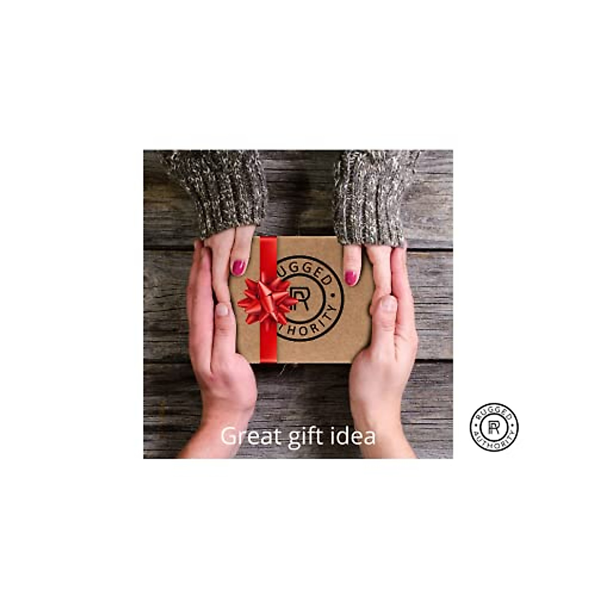 Rugged Authority Brown Mens Leather Bifold Wallet with RFID Blocking Theft Protection, 5 card wallet slots & ID Window. Slim minimalist, distressed leather wallets for men.