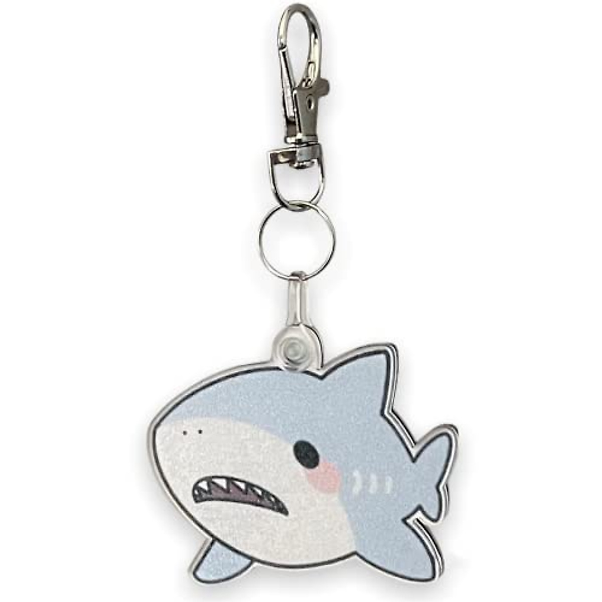 The Acrylic Place Baby Shark Keychain - Charm for Purse Diaper Bag Tote Bag Kids Backpack Keychain (Backpack Size)
