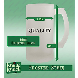 Custom Printed 16oz Frosted Glass Beer Stein Mug Cup CP06 - Add Your Image Photograph Text or Design - Graphic Mug
