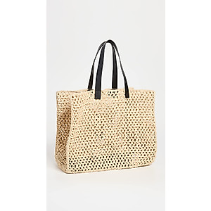 ANINE BING Women's Large Rio Tote, Sand, Tan, One Size