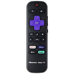 Hisense OEM Remote Control (RC-AFIR) HU-RCRUS-23 for Select Hisense TVs - Black