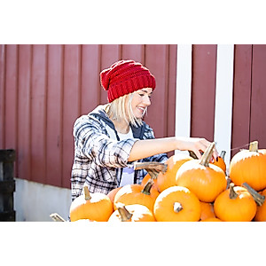 Funky Junque Oversized Slouchy Beanie - Rust