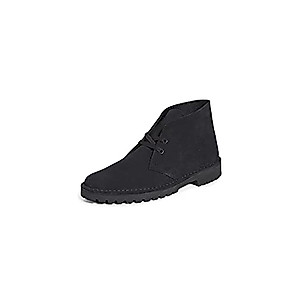 Clarks Desert Rock Men's Boot 8 D(M) US Black-Suede