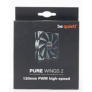 Be quiet! Pure Wings 2 120mm PWM high-Speed, BL081, Cooling Fan, Black