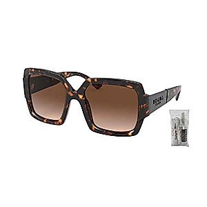 Prada PR21XS 2AU6S1 54MM Havana/Brown Gradient Square Sunglasses for Women + BUNDLE With Designer iWear Complimentary Eyewear Kit