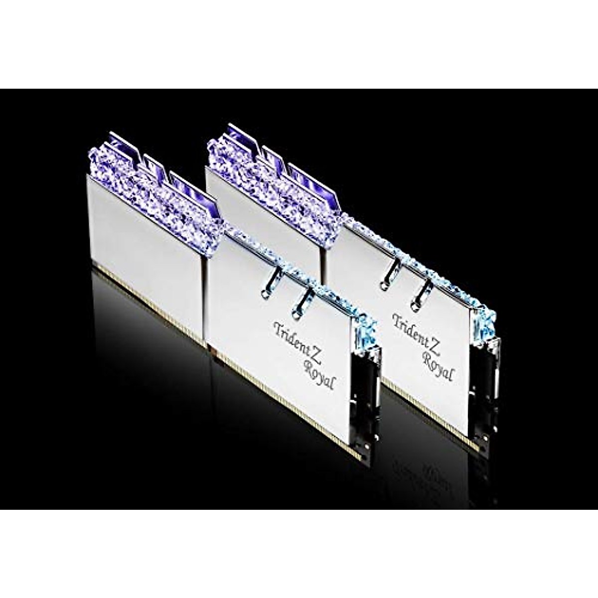 G.SKILL Trident Z Royal Series (Intel XMP) DDR4 RAM 32GB (2x16GB) 3200MT/s CL16-18-18-38 1.35V Desktop Computer Memory UDIMM - Silver (F4-3200C16D-32GTRS)