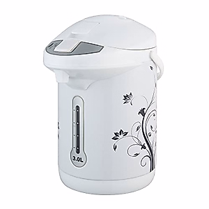 Tayama 12-Cup White Electric Kettle and Dual-Pump Hot Water Dispenser, 3 L