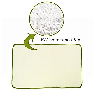 HOMJON Memory Foam Bath Mat, 31.5x19.8 Inches Anti-Slip Water Absorption Soft Bathroom Rugs Bath Bathroom Kitchen Floor Shower Carpet - Rose Red