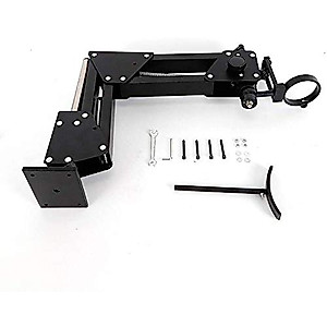 Micro Inlaid Mirror Spring Stand Multi-Directional Microscope Binocular Stereo Zoom Micro Inlaid Mirror Spring Bracket Micro-Setting Microscope Jewelry Making Tool (Only Stand（85mm）)
