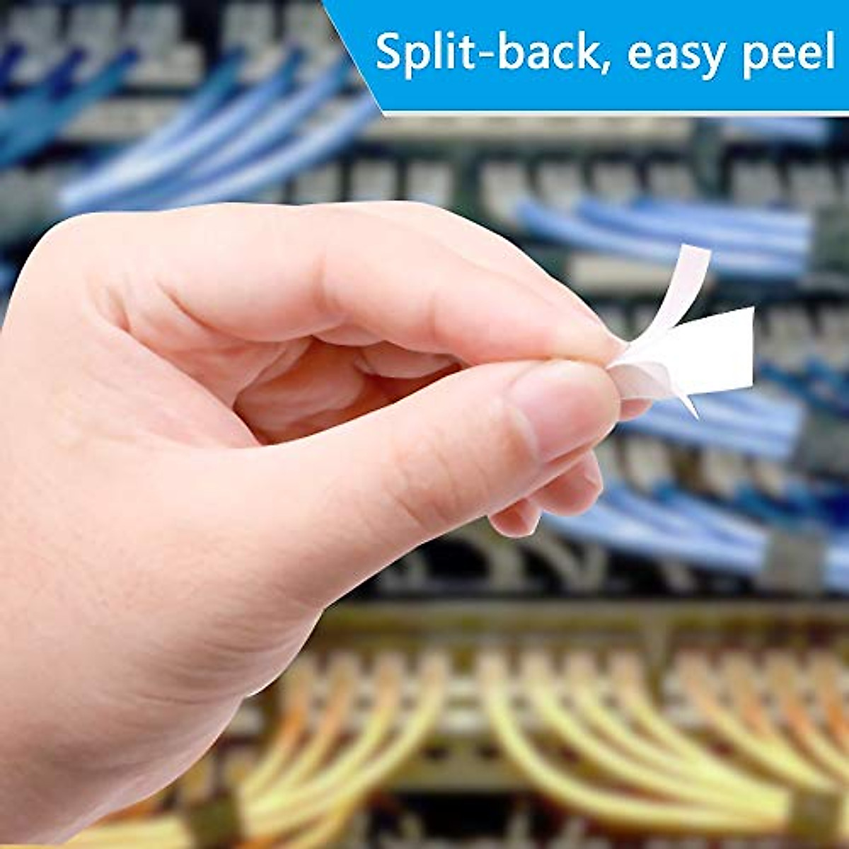 Oozmas Replacement for 18489 Dymo Rhino 3/4" White Flexible Nylon Tape Compatible with DYMO Rhino 5200 4200 5000 6000 Industrial Label Maker Refills a18489, Black on White, 3-Pack