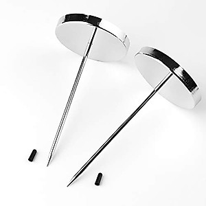 4pcs Desk Receipt Holder Bill Fork Receipt Spike Stick Silver Restaurant Check Spindle 5.5 Inch by HRLORKC…