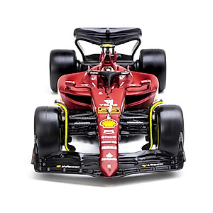 HTLNUZD Bburago 1:43 Latest 2022 F1-75#55 Carlos Sainz 1/43 Alloy Racing F1-75#55 Luxury Formula One Static Die Cast Vehicles Collectible Car Model Collection Gifts (Hardcover F1-75#55)