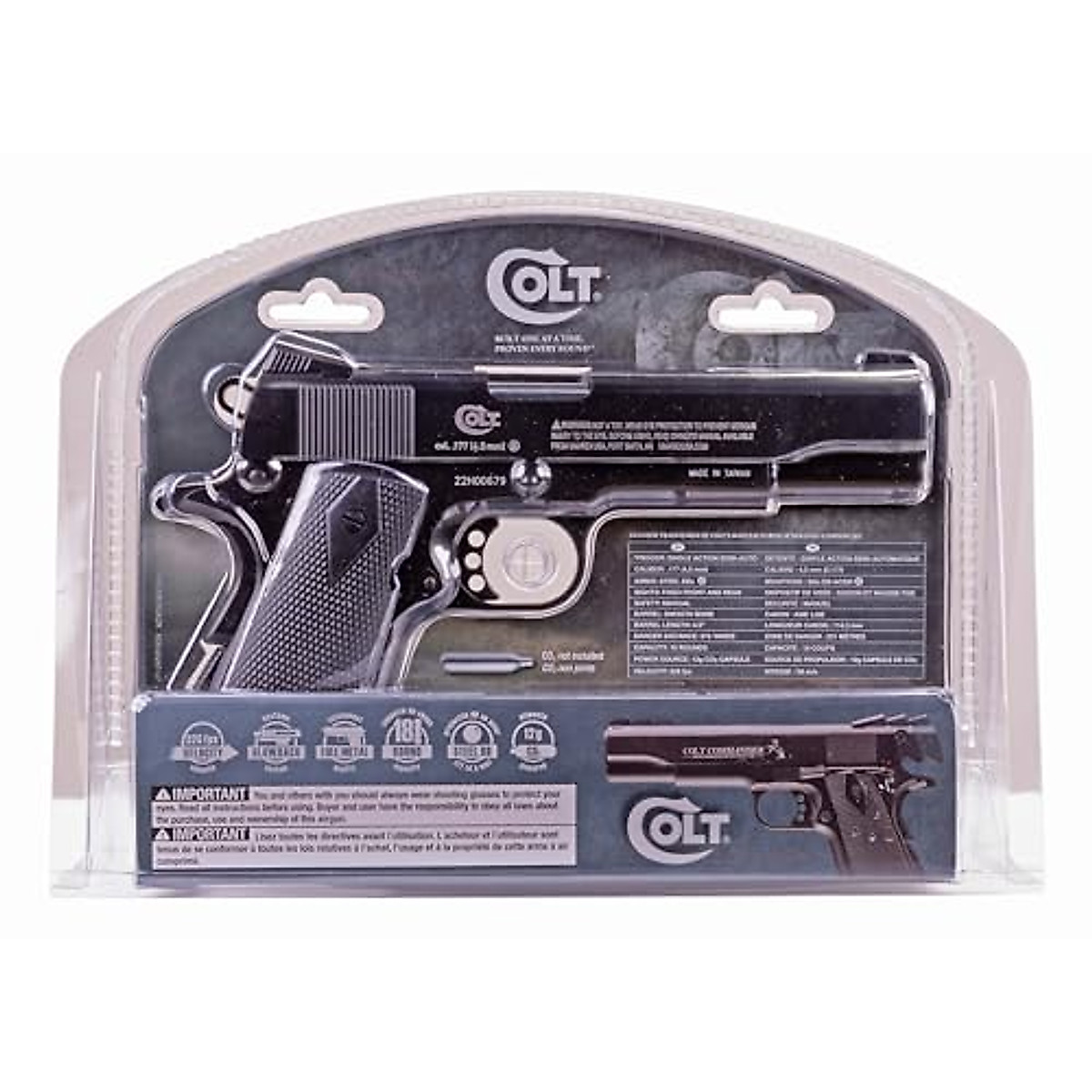 Umarex Colt Commander Blowback Metal Frame .177 BB Gun Air Pistol, Colt Commander Air Pistol