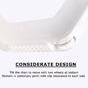 PURPLE LEAF Outdoor Pool Chaise Lounge Plastic Chair Set of 3 Patio Adjustable Lay Flat Recliners Tanning Lounger Chairs with Table for in-Pool Sunbathing Beach Lawn Poolside, White