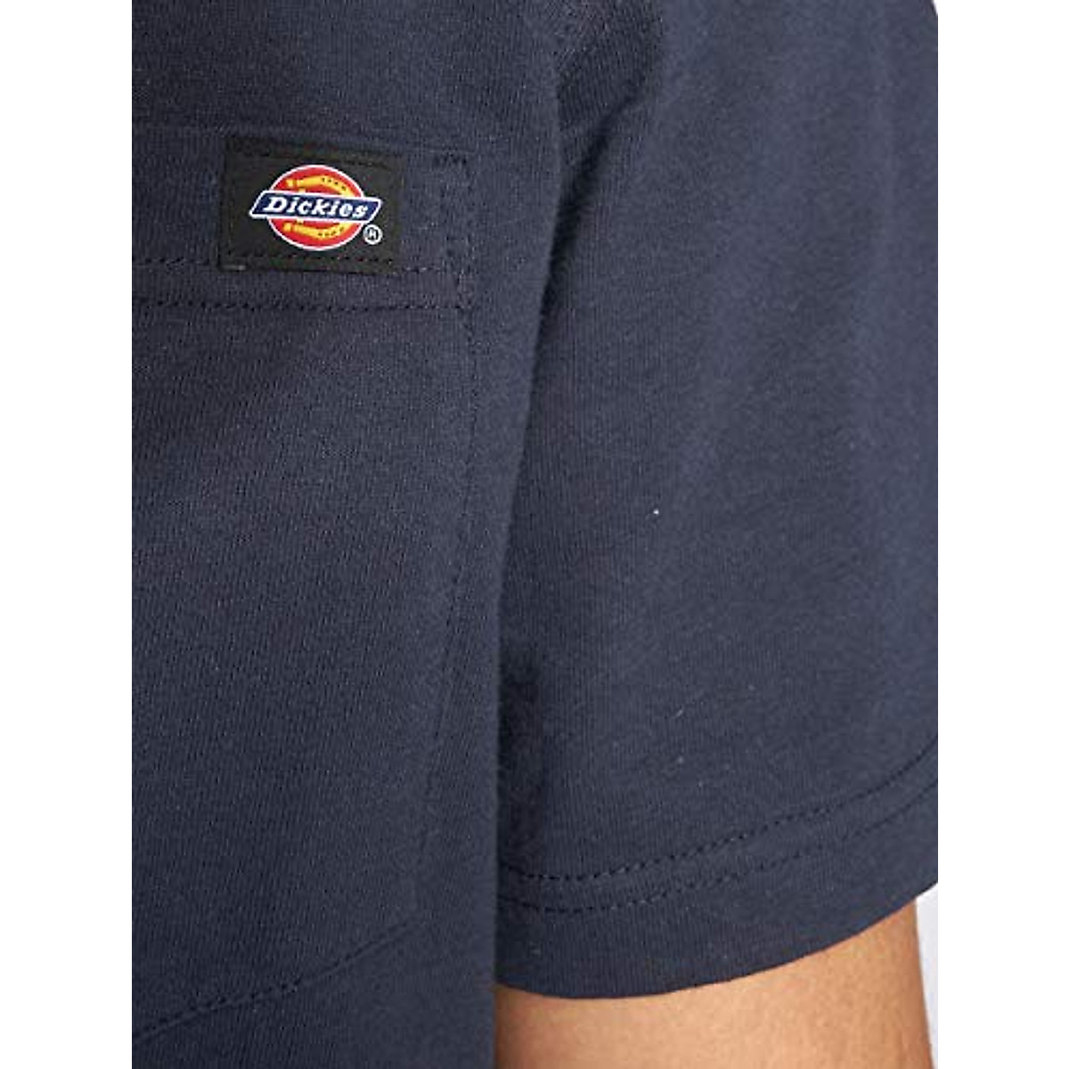 Dickies mens Heavyweight Crew Neck Short Sleeve Tee Henley Shirt, Dark Navy, Medium US