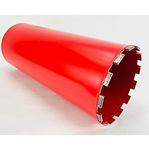 7" Inch Diamond Wet Core Drill Bit 1-1/4” Threaded by BLUEROCK Tools for Concrete Rebar Asphalt Brick Rock Masonry Hole Barrel Coring
